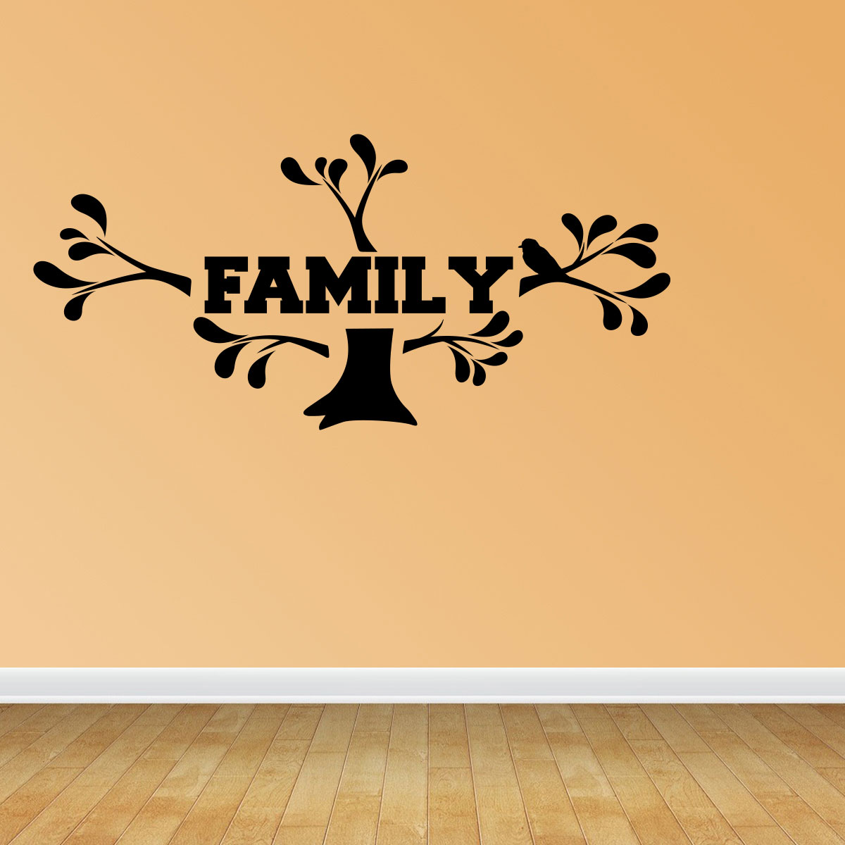 Empresal Family Tree Decal Kit Vinyl Wall Decals Photo Tree Decal Black