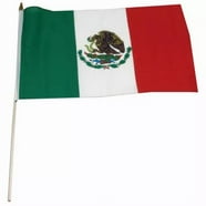 Anley Mexico Mini Flag 12 Pack - Hand Held Small Miniature Mexican ...
