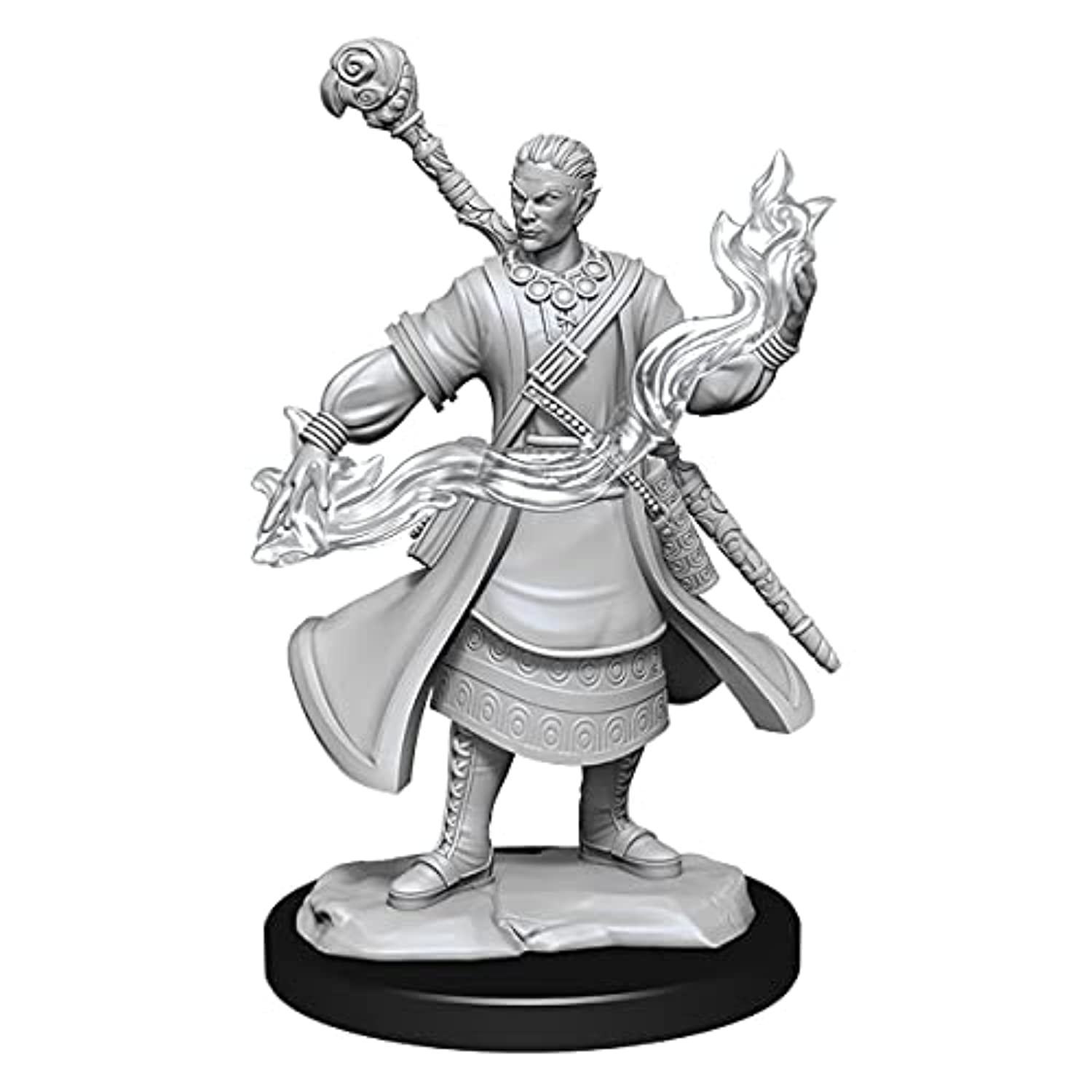 Wizkids WZK90229 D & D NMU Half-Elf Wizard Male W14 Miniatures ...