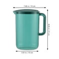 REACHISE 1 Gal Plastic Juice Pitcher w/ Lid Water Jug Iced Tea Lemonade ...