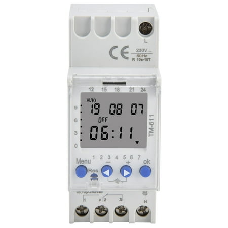 TOPINCN Guide Rail Time Switch,Time Control Switch Intelligent Power ...