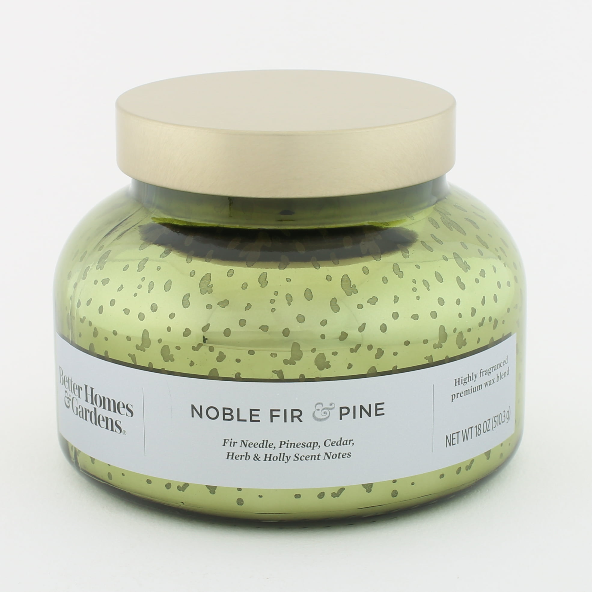 Better Homes & Gardens 18oz Noble Fir & Pine Mercury 2-Wick Jar Candle ...