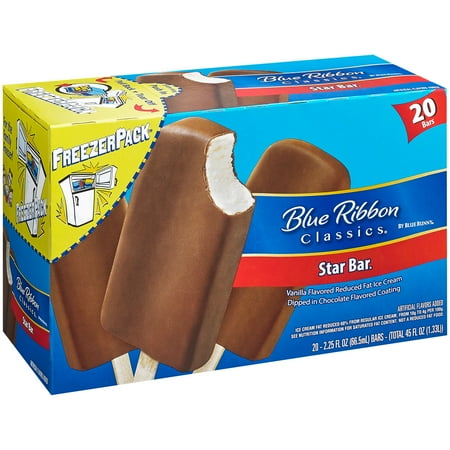 Blue Ribbon Classics® Star Bar® Ice Cream Bar, 2.25 fl. oz. Bars, 20 ...