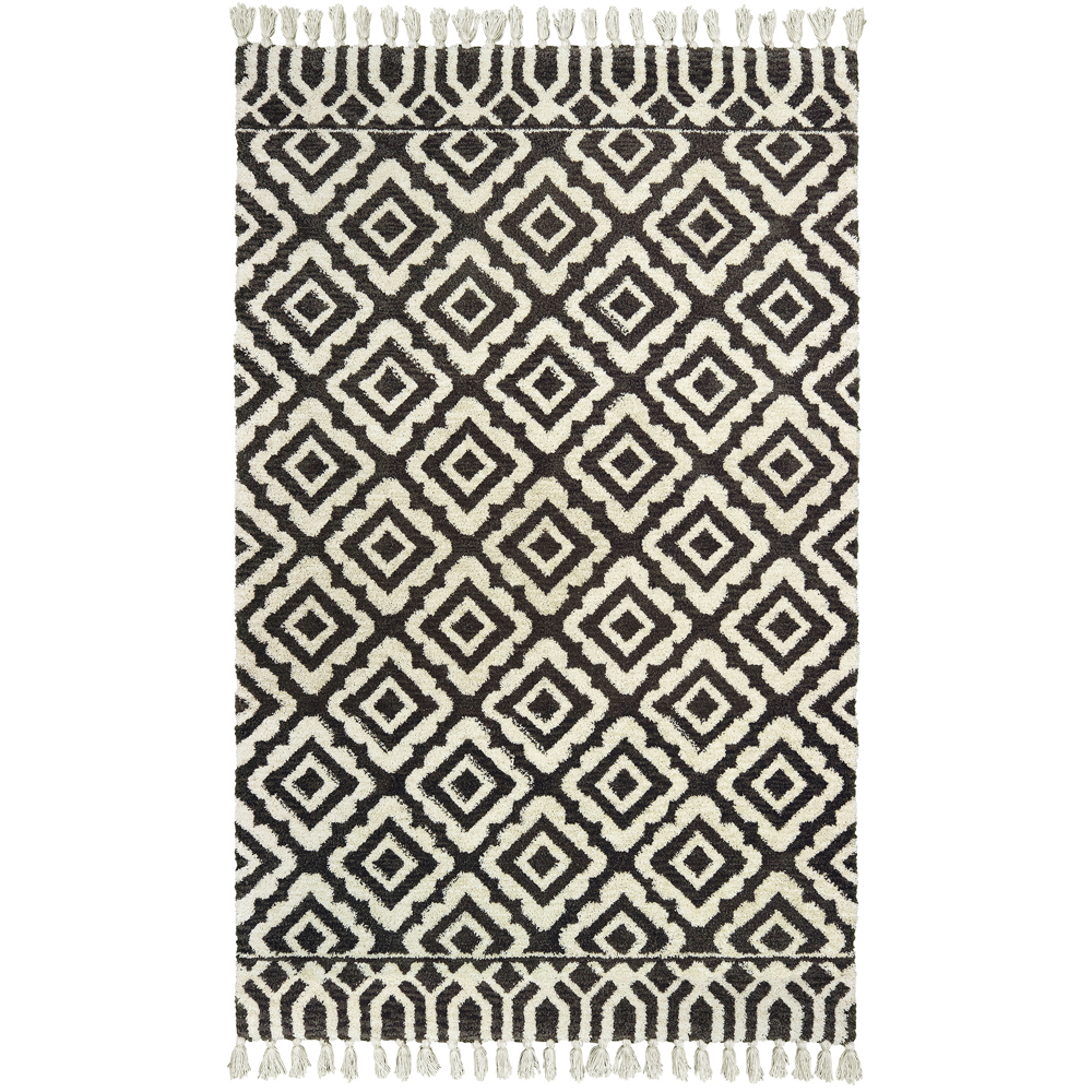 Sphinx Madison Area Rug 61406 Ivory Diagonal Diamond 3 6 X 5 6