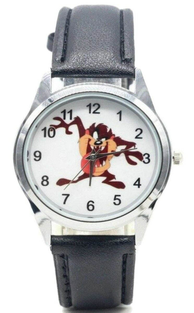 Tasmanian Devil Taz Genuine Leather Band Wrist Watch - Walmart.com