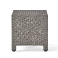 Outdoor Cube Shape Wicker Side Table, Compact Leisure Accent Table for ...