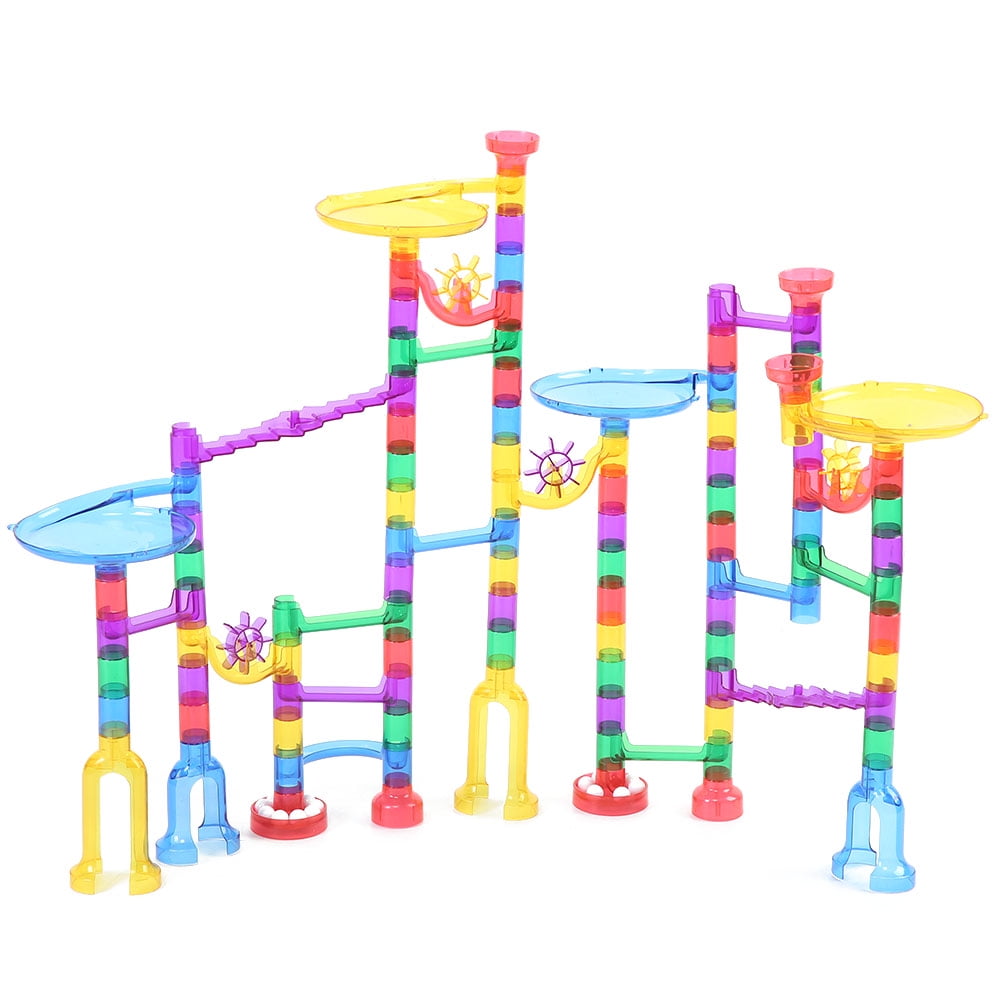 DIY montar niños chico mármol carrera laberinto pista bloques ...