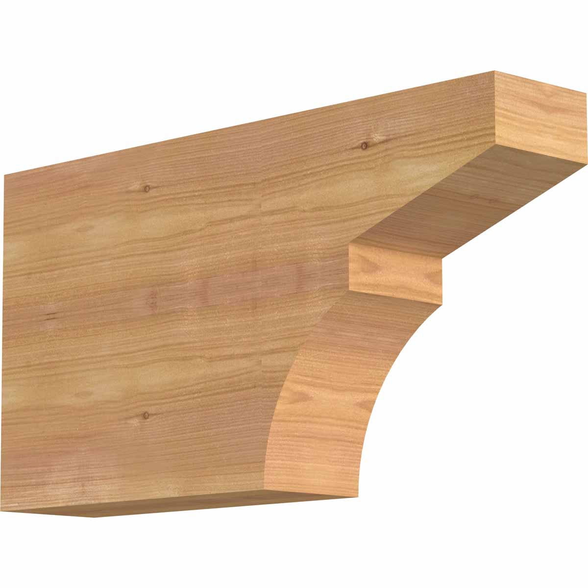 3 1/2"W x 10"H x 18"L Monterey Smooth Rafter Tail, Western Red Cedar ...