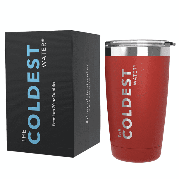 COLDEST Insulated Tumbler Cup with Sliding Lid - Reusable Stainless ...