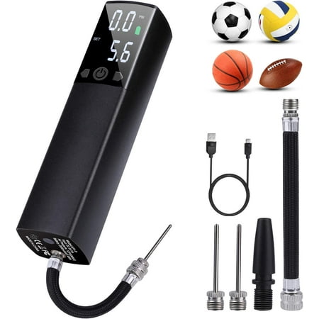 TOOAD Automatic Electric Ball Pump Portable Ball Inflator for ...