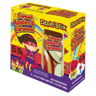 Dippin' Stix Sliced Apples & Caramel, 2.75 oz, 5 count - Walmart.com