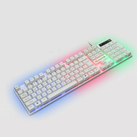 800/1200/1600 DPI LED Rainbow RGB Backlit Mechanical Feel Gaming ...