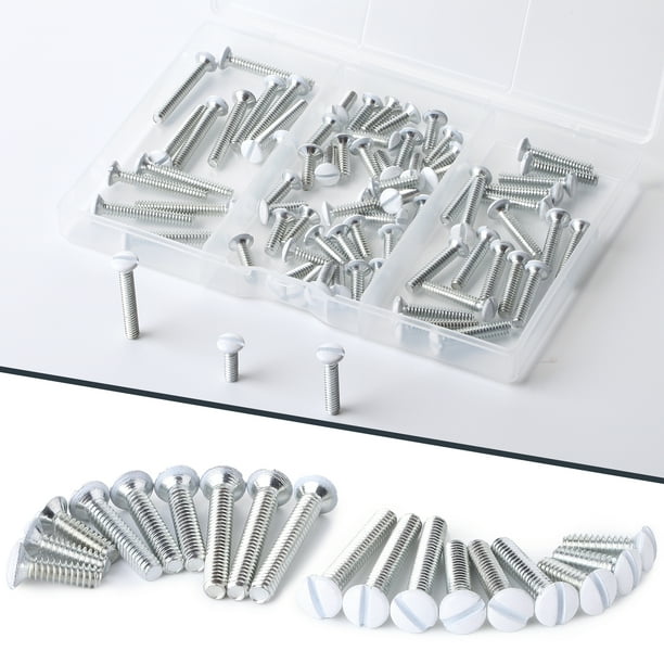 Bates- Wall Plate Screws, 75 Pack Assorted Size, Outlet Screws, Wall ...