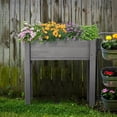 31x31x16 inch Raised Garden Bed with Legs, Elevated Wooden Planter Box ...