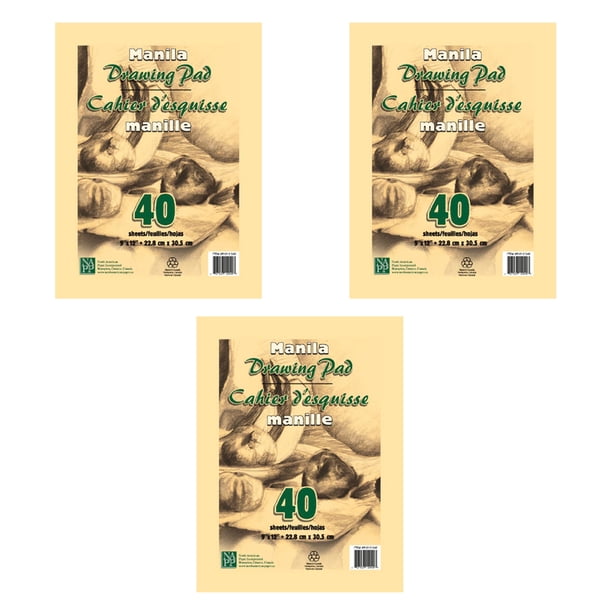 Manila Drawing Pad 40 Sheet (Pack of 3) - Walmart.ca