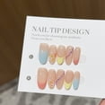 [French Flowers] [x] Dopamine Cat's Eye Pure Handmade Wearing Nail ...