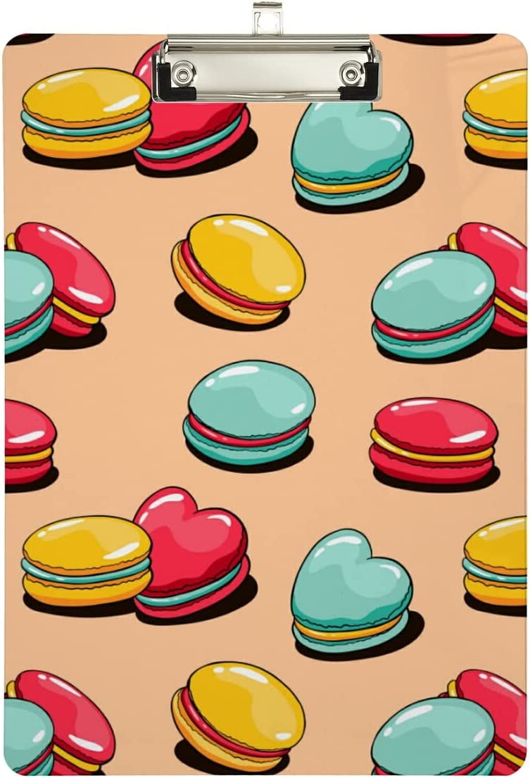 FMSHPON Cartoon Macaroons Clipboard Hardboard Wood Nursing Clip Board ...