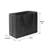 HOME DISTRICT Chic File Organizer Tote - Important Document Organizer ...