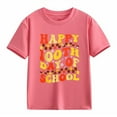 Cute Kids Graphic Tee Girls First Day Of School Short Sleeve T Shirt ...