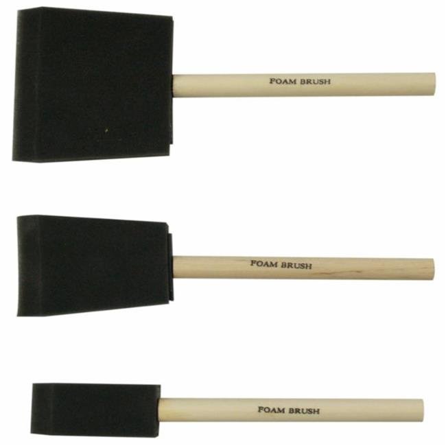 A Richard Tools 80100 Foam Brushes Set, 1 x 2 x 3 in. - 3 Piece ...