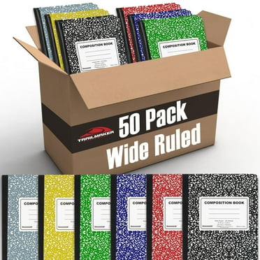 Staples Composition Notebook 7.5" x 9.75" Graph Ruled 80 Sheets Blue ...