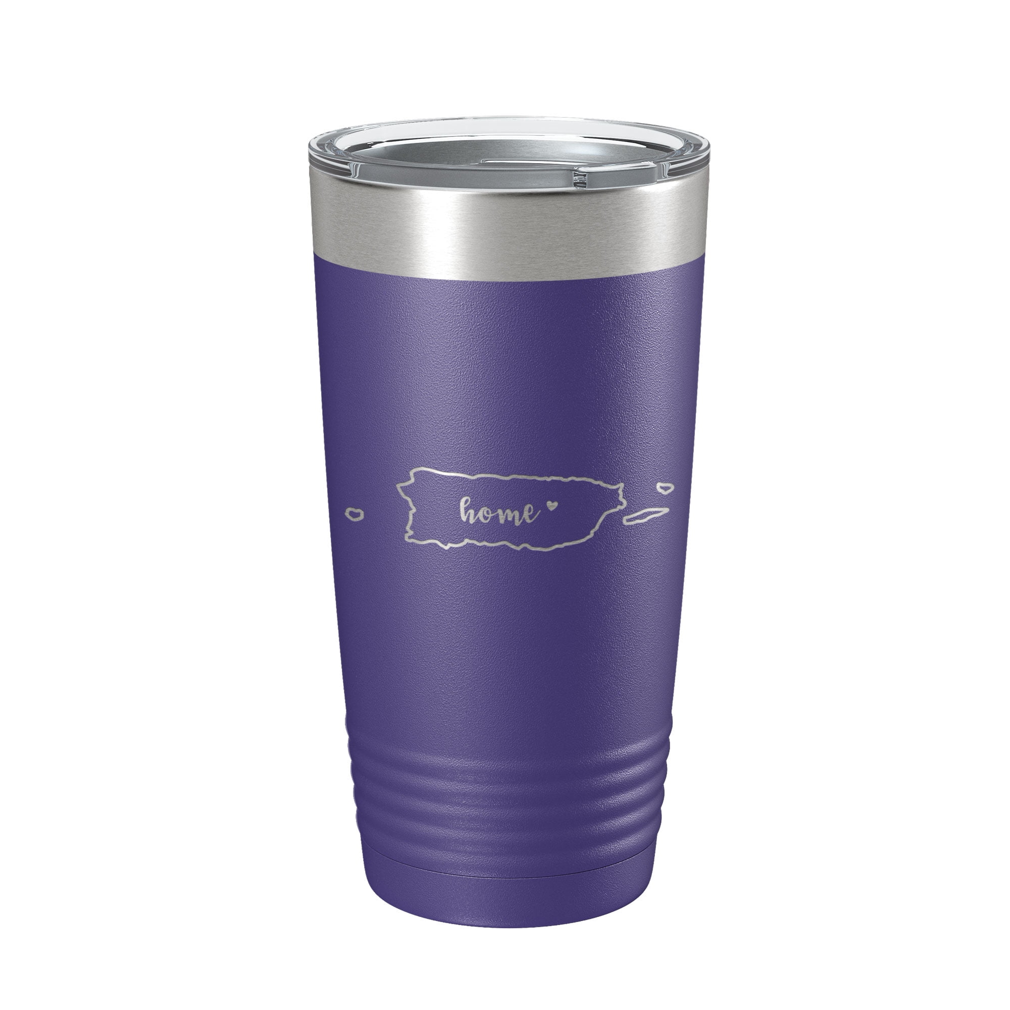 Puerto Rico Tumbler Home State Travel Mug Insulated Laser Engraved Map ...