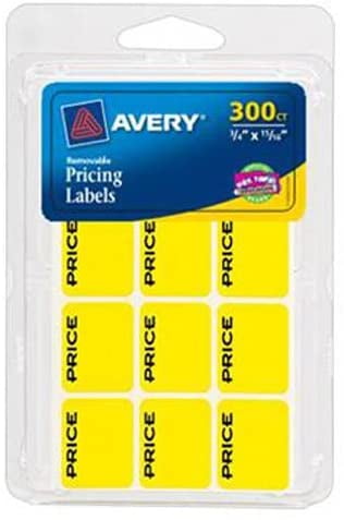 Avery Removable Pricing Labels 300ct 3/4" x 15/16" (6752) | Walmart Canada