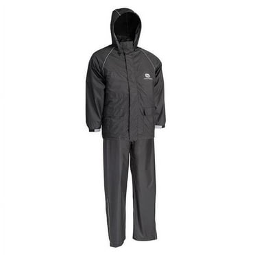 Safety Works 44120/XL 2-Pc. Rain Suit, Black PVC, XL - Quantity 12 ...