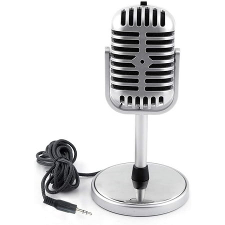 Retro Microphone - Classic Retro Style Dynamic Stereo Microphone ...