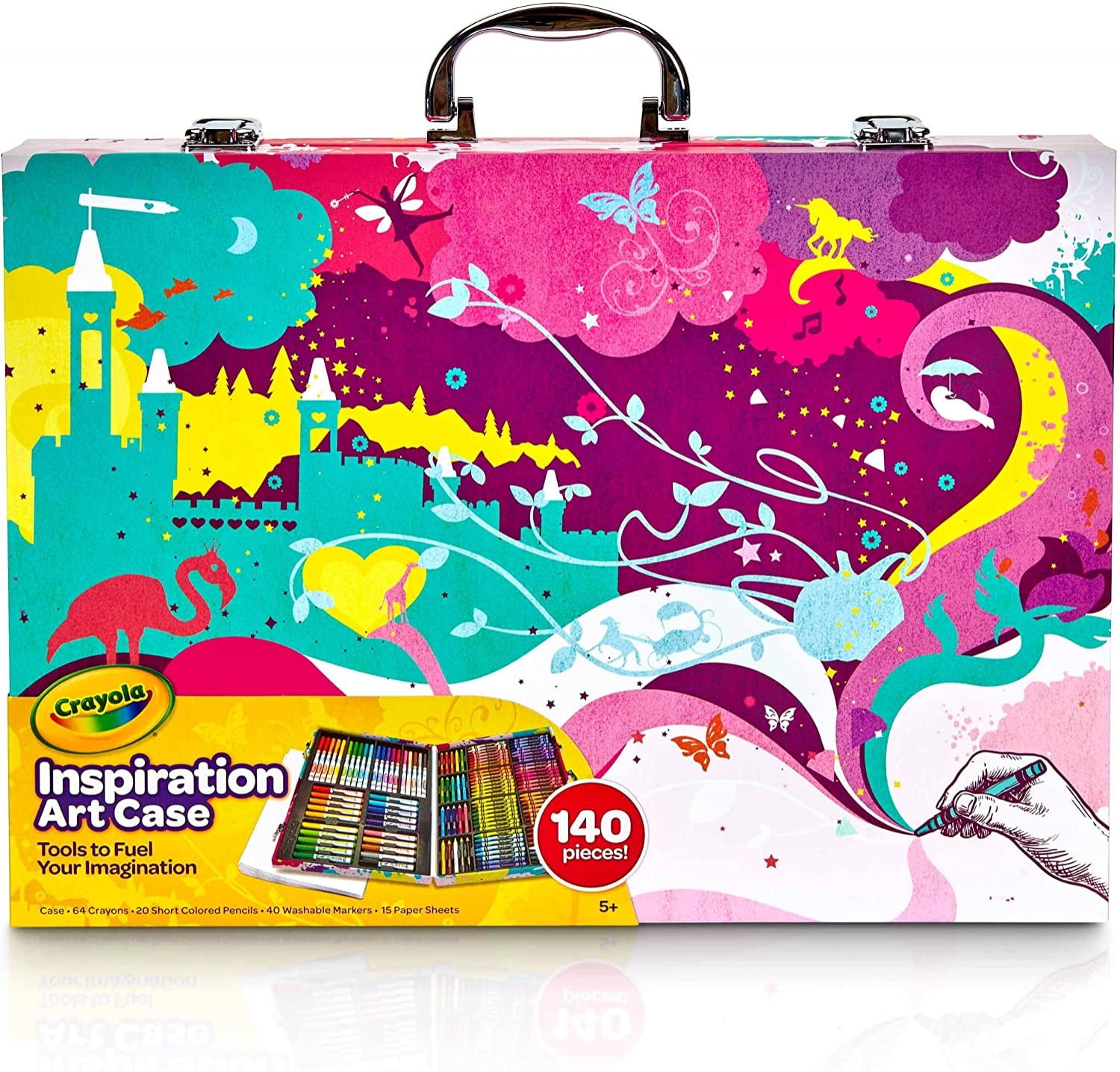 Estuche de arte Crayola Inspiration en rosa, regalos para niños mayores ...