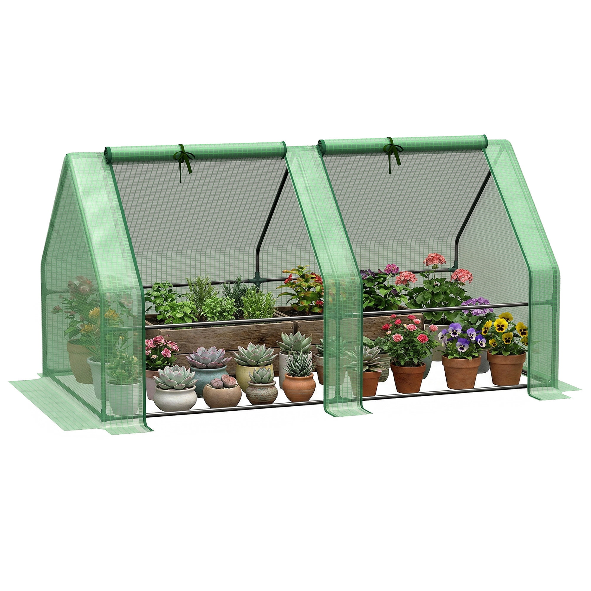 Click here for Outsunny 6 X 3 X 3 Portable Tunnel Greenhouse With... prices
