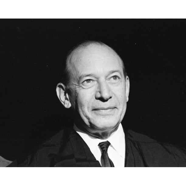 Print: Supreme Court Justice Abe Fortas, Head-And-Shoulders Portrait ...