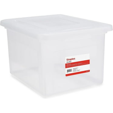 Free Shipping! Storex Plastic File Tote Storage Box, Letter / Legal ...