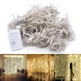 3M x 3M 300-LED Warm White Curtain String Lights for Bedroom, Starry ...