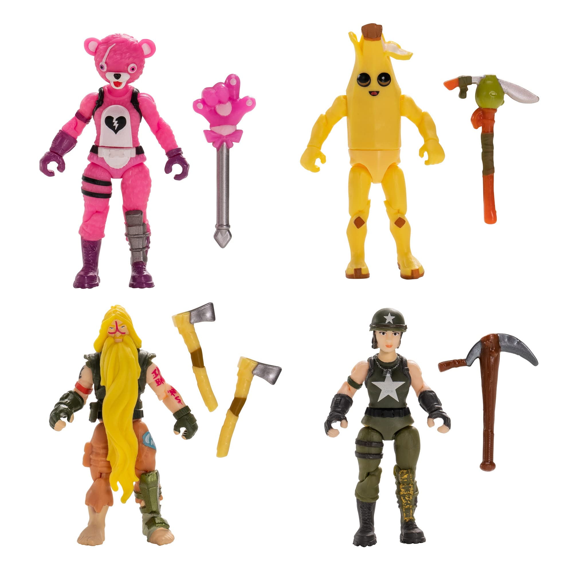 Fortnite Micro Legendary Series Squad Mode Four 25Inch Highly Detailed Figures With Harvesting Tools