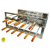 Brazilian BBQ Charcoal Grill - 07 Skewers - Rotisserie System - Oca ...