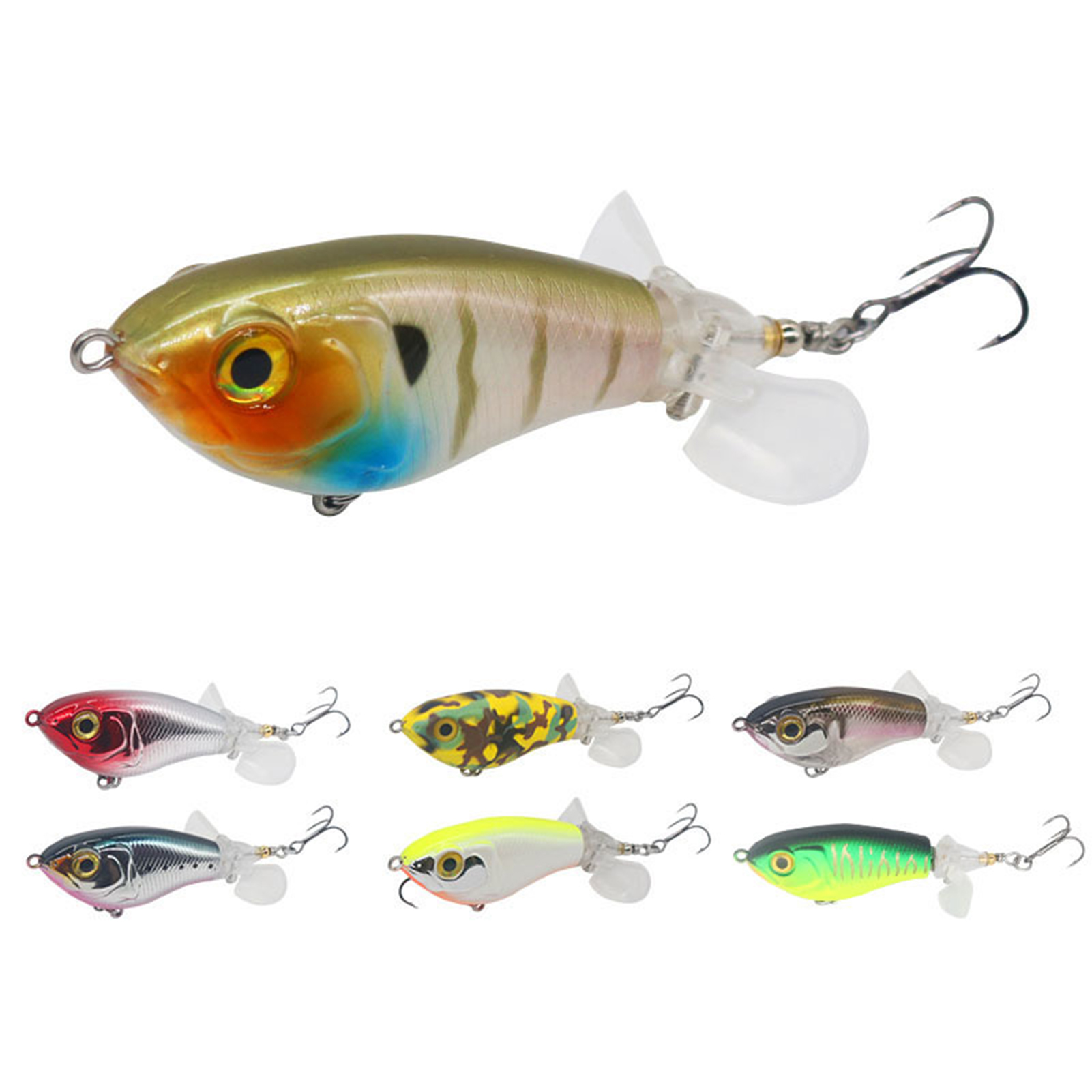 Windfall Rotating Fishing Lure, 8cm 16g Rotating Lure 360 Degrees ...