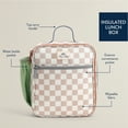 Itzy Ritzy, Lunch Box, Check Yes, Insulated with Water Bottle Pocket ...