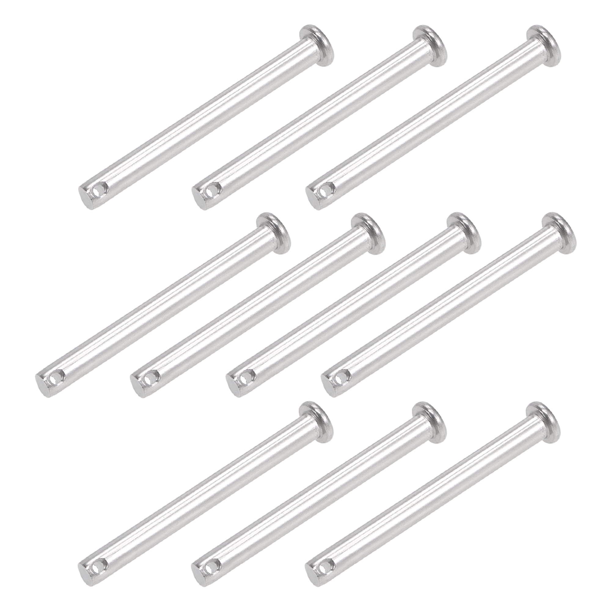 Single Hole Clevis Pins - 6mm x 60mm Flat Head 304 Stainless Steel Link ...