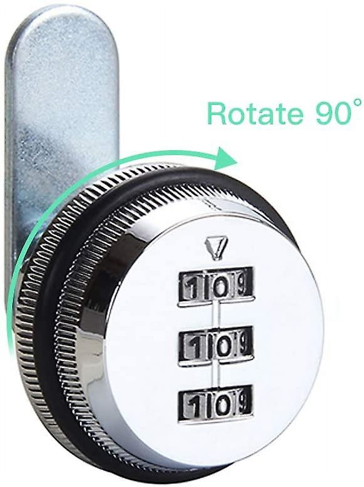 (pack Of 2)3 Digit Combination Lock Password Lock Keyless Cam Lock ...