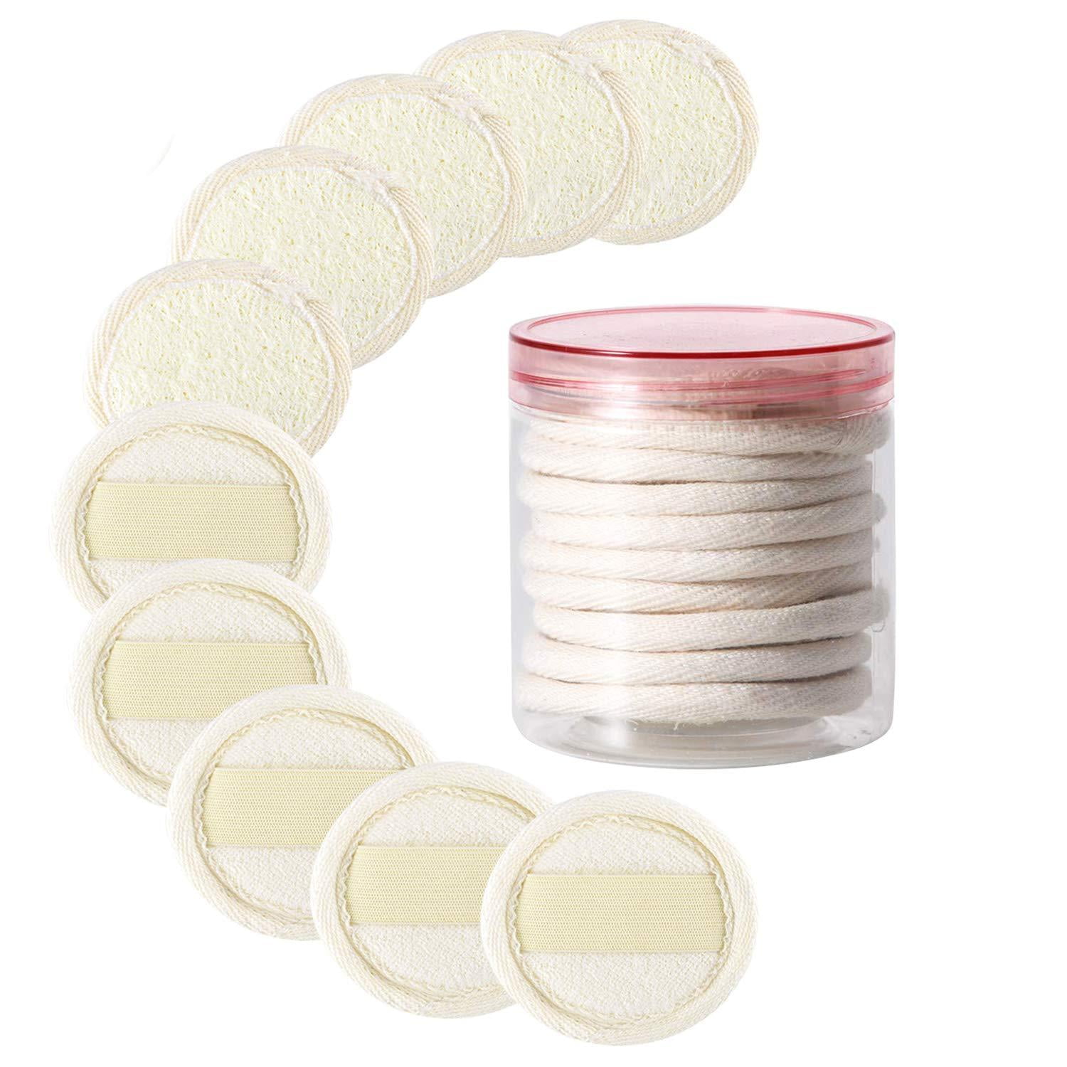 10 Packs Exfoliating Loofah Sponge Loofa Pads Loofah Face Brush