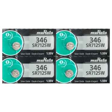 4 Murata 337 SR416SW SR416 SILVER OXIDE watch battery - Walmart.com