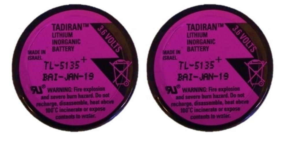 2 New Original Tadiran TL-5135 3.6V 1700mah Lithium Inorganic Batteries ...