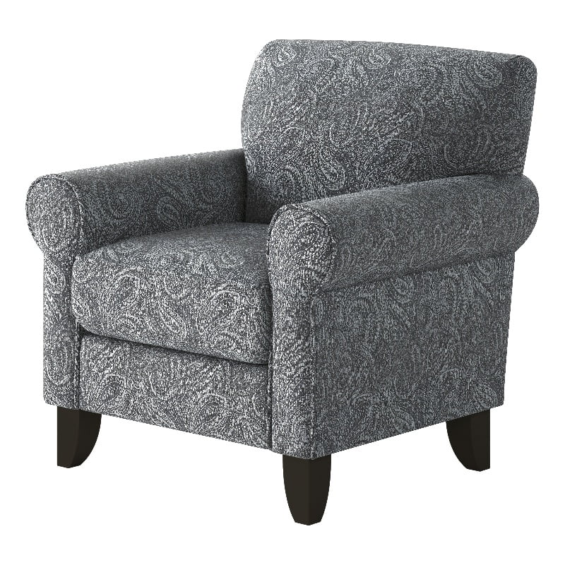Southern Home Furnishings Bono Cobalt 38 Fabric Accent Chair In Blue