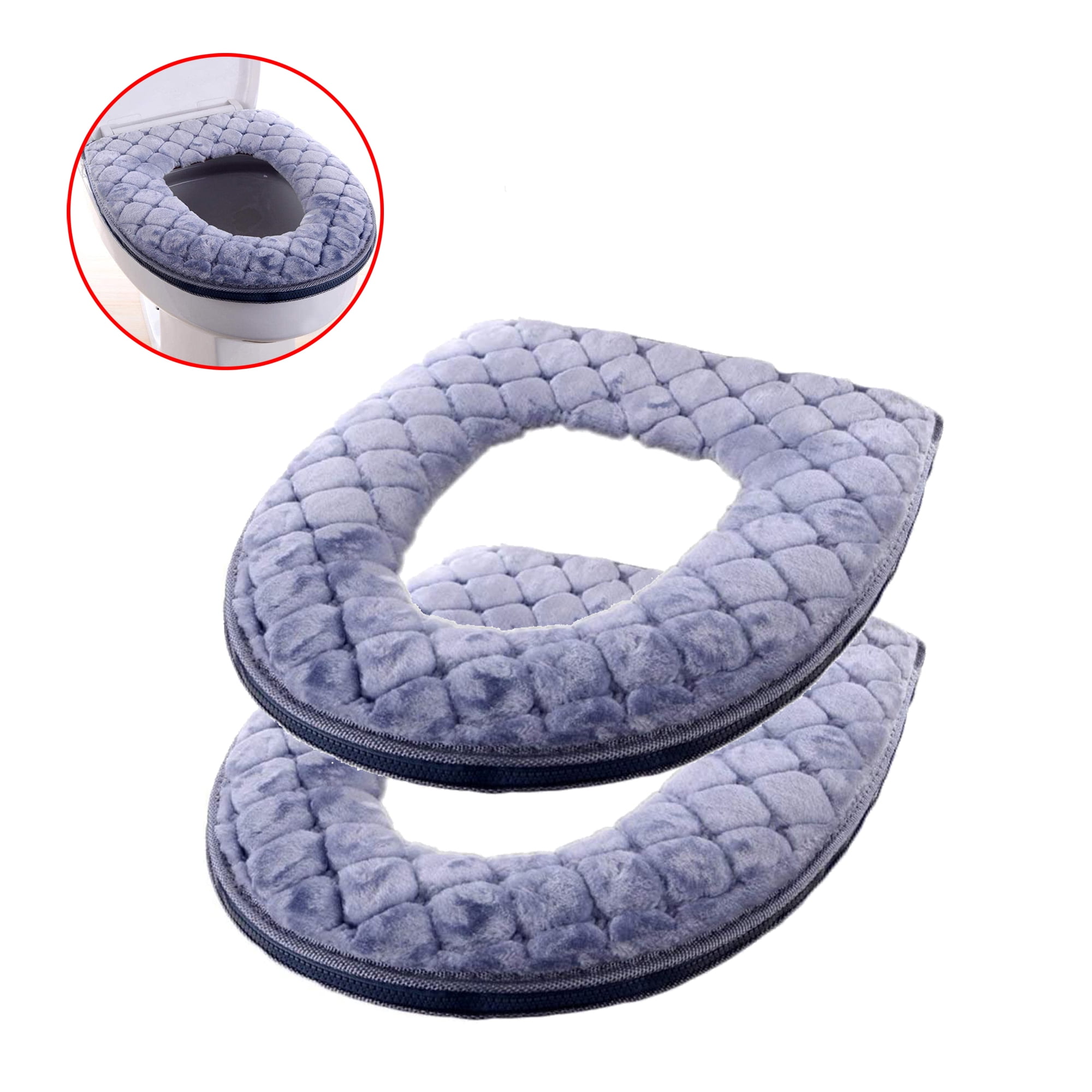 YasTant Bathroom Washable Thicken Toilet Seat Cover Pads Mat with ...