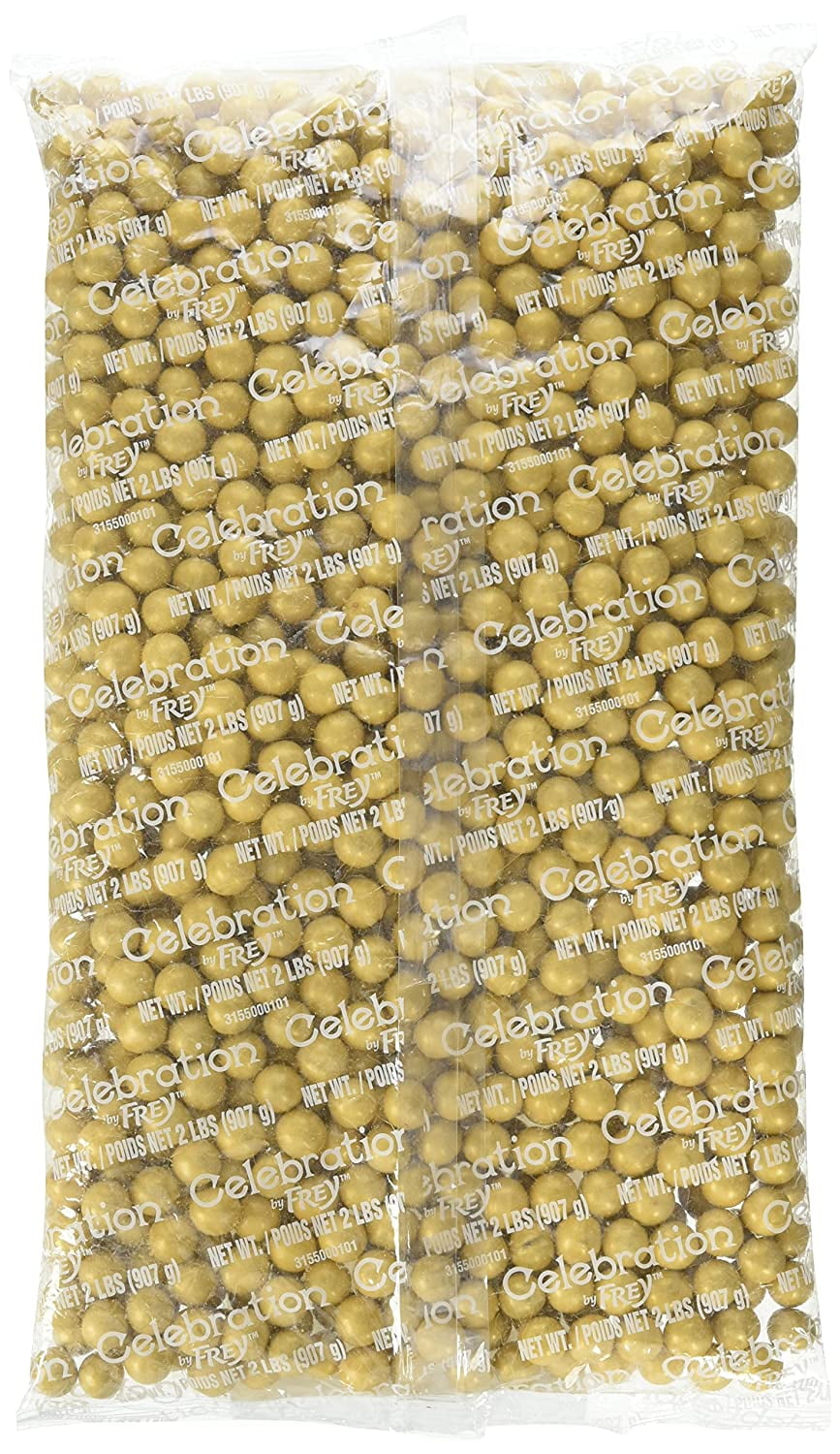 Sixlets Shimmer Gold 2lb - Walmart.com