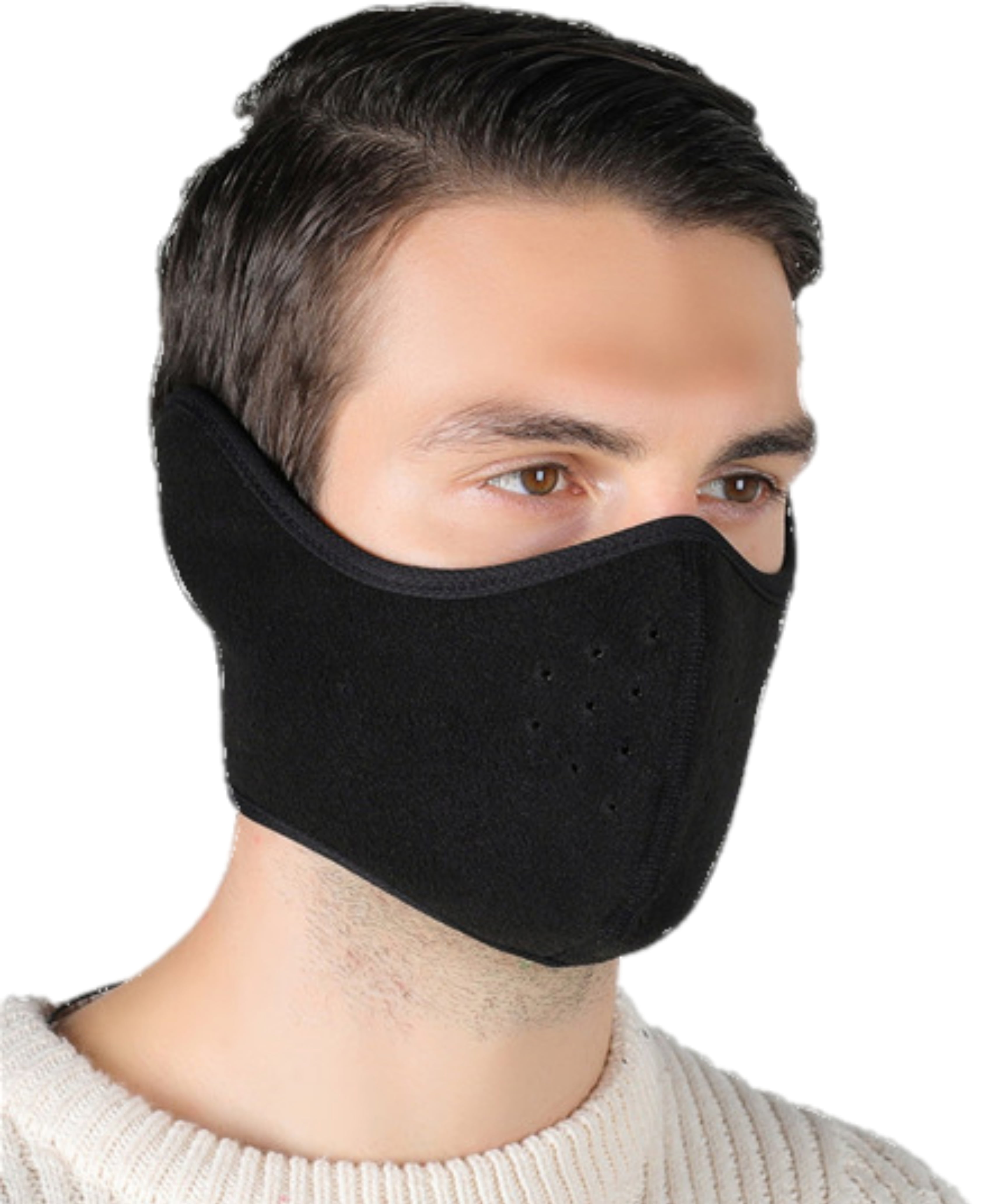 Polar Fleece Winter Face Mask for Men Women Fleece Windproof Half Face ...