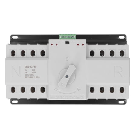 Generator Changeover Switch, High Sensitivity AC400V 63A 4P Dual Power ...