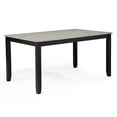COSMOS Modern Farmhouse 6-Piece Dining Set with Gray Wood Table ...