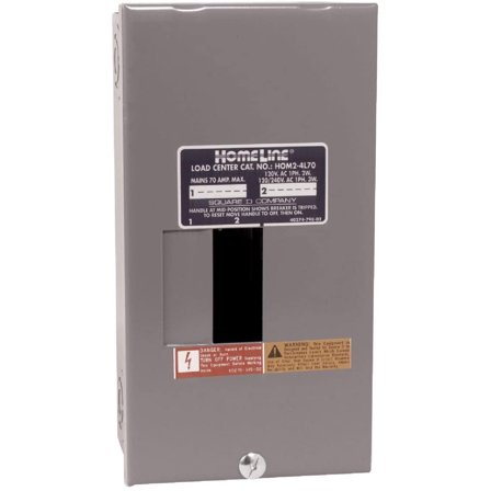 GE Industrial Load Center TLM812 Convertible - 125 Amp, 1 Phase, 8 ...